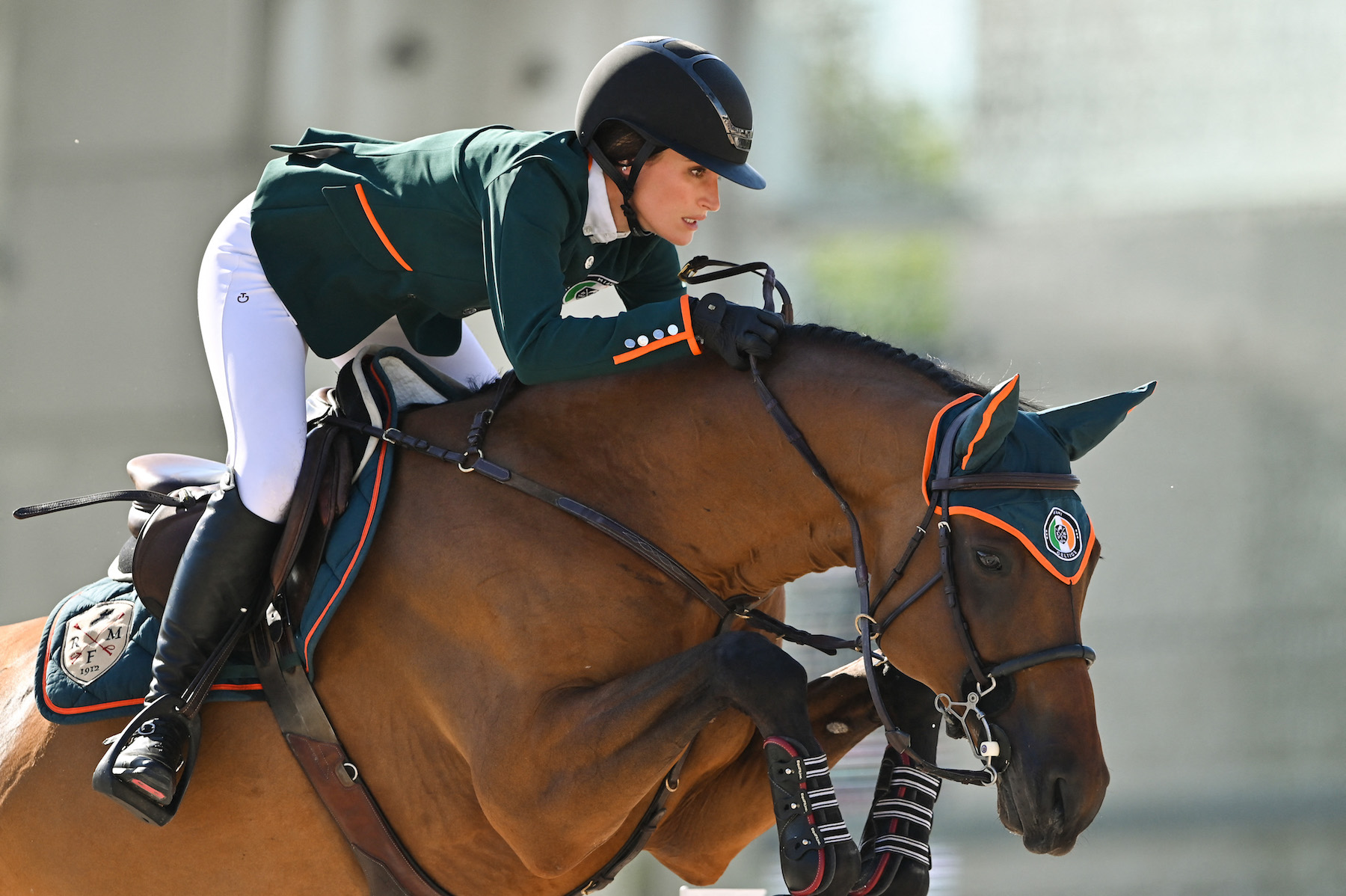 La figlia di Bruce Springsteen fuori dalla finale di equitazione ...